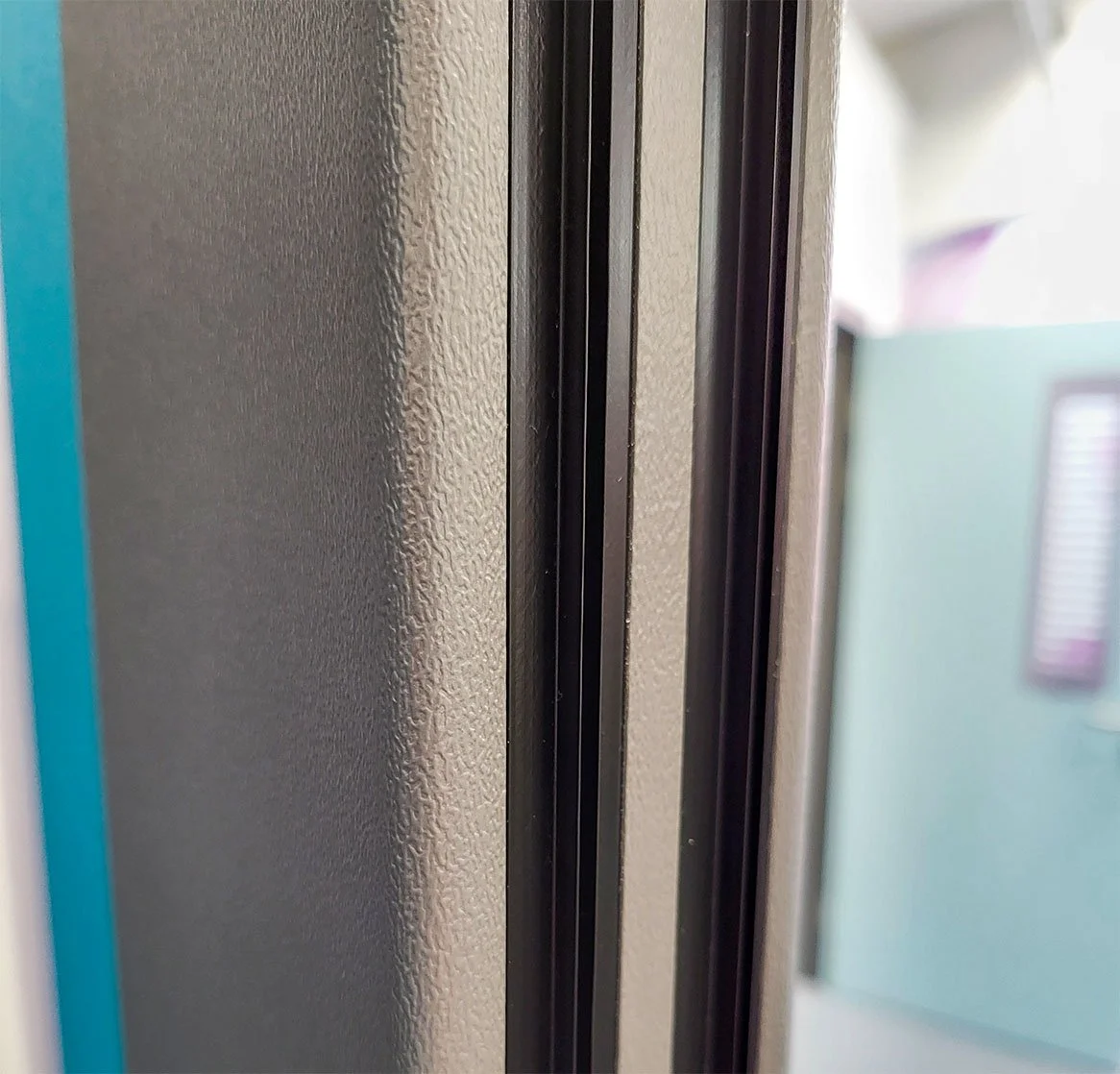 Fire-rated hygienic PVC wrapped door and frame for healthcare ...