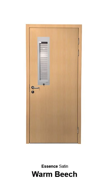 Fire-rated hygienic PVC wrapped door and frame for healthcare ...