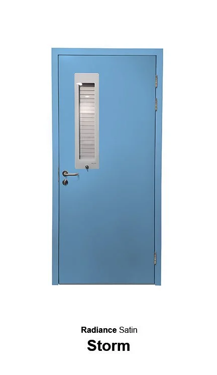 Fire-rated hygienic PVC wrapped door and frame for healthcare ...