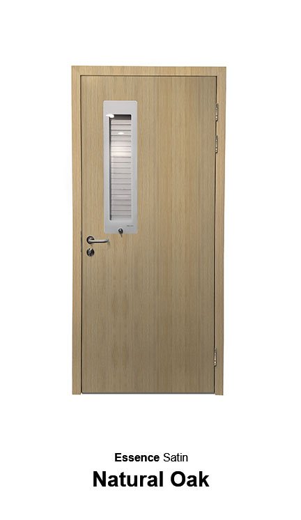 Fire-rated hygienic PVC wrapped door and frame for healthcare ...