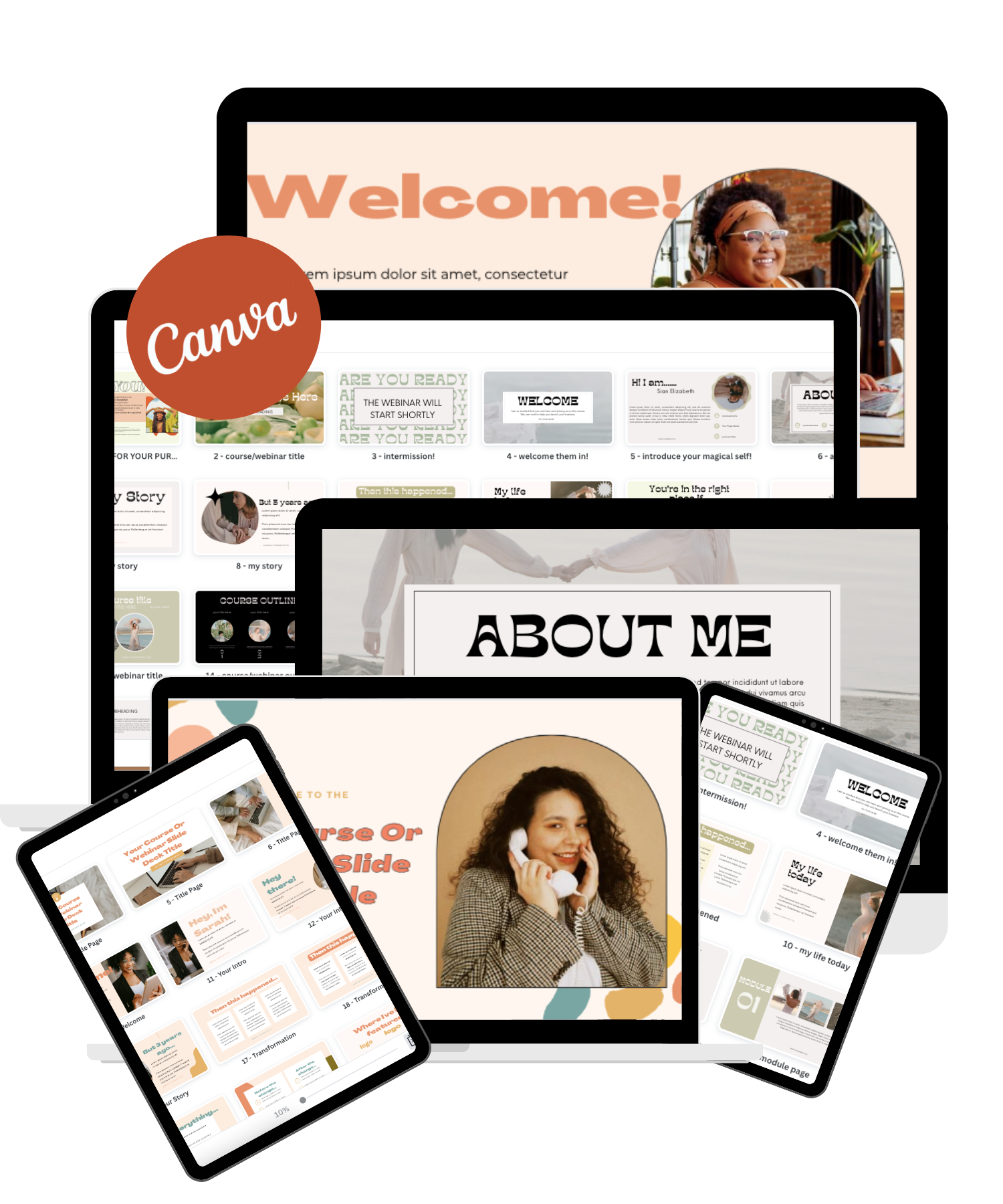 Minimally Modern Course & Workshop Canva Graphics - So It's Ren ...
