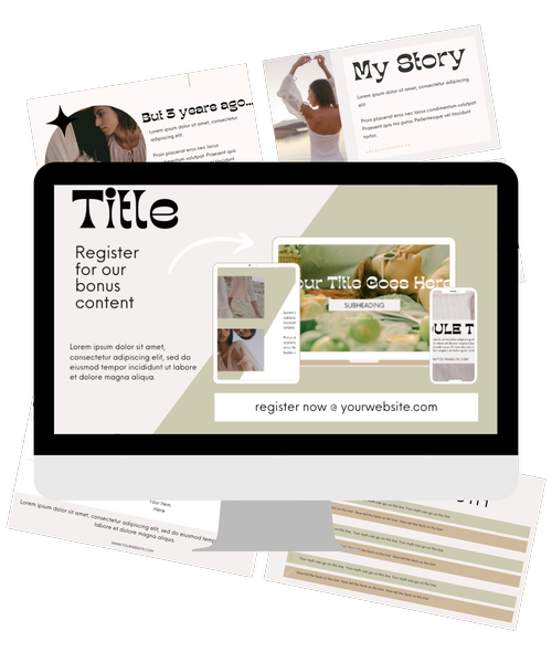 Minimally Modern Course & Workshop Canva Graphics - So It's Ren ...