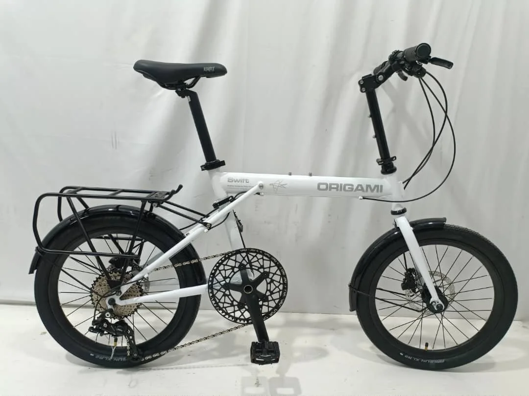 Origami Cobra Lightweight Aluminum Single Speed Folding Bike | Origami ...