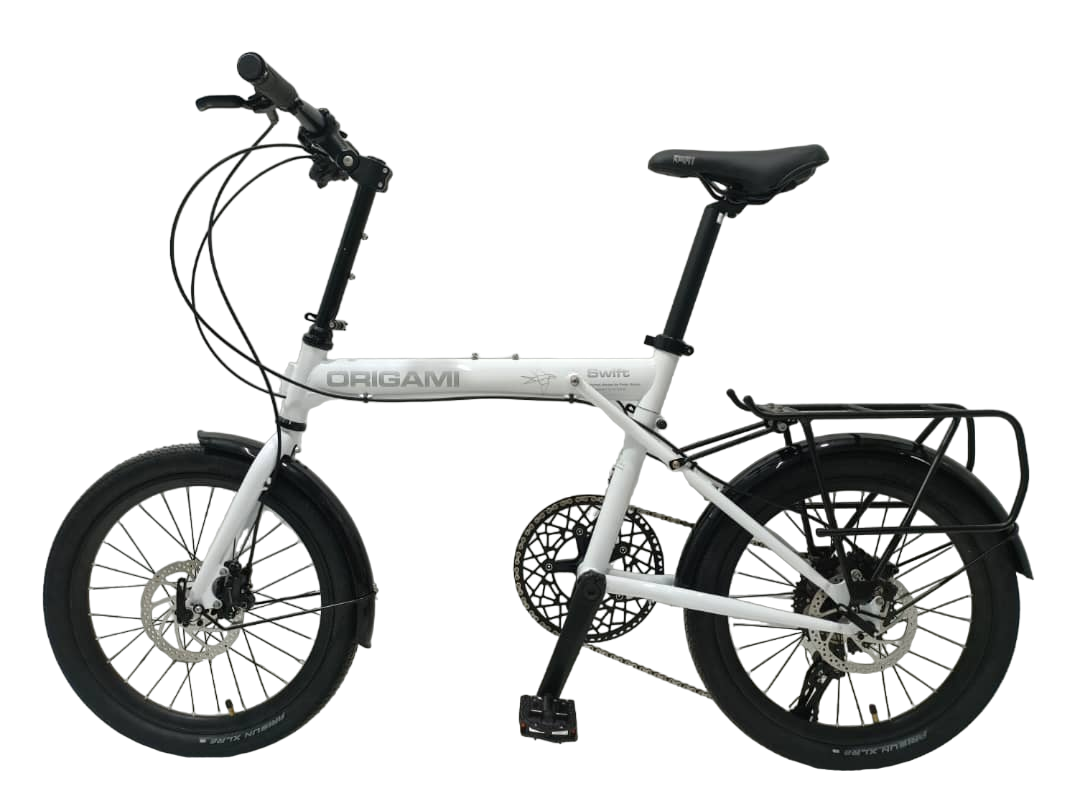 Origami Cobra Lightweight Aluminum Single Speed Folding Bike | Origami ...