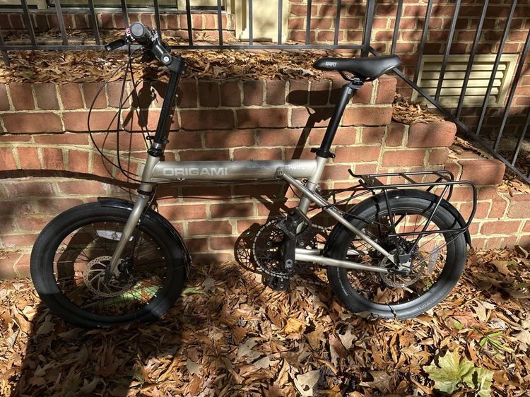 Origami Cobra Lightweight Aluminum Single Speed Folding Bike | Origami ...