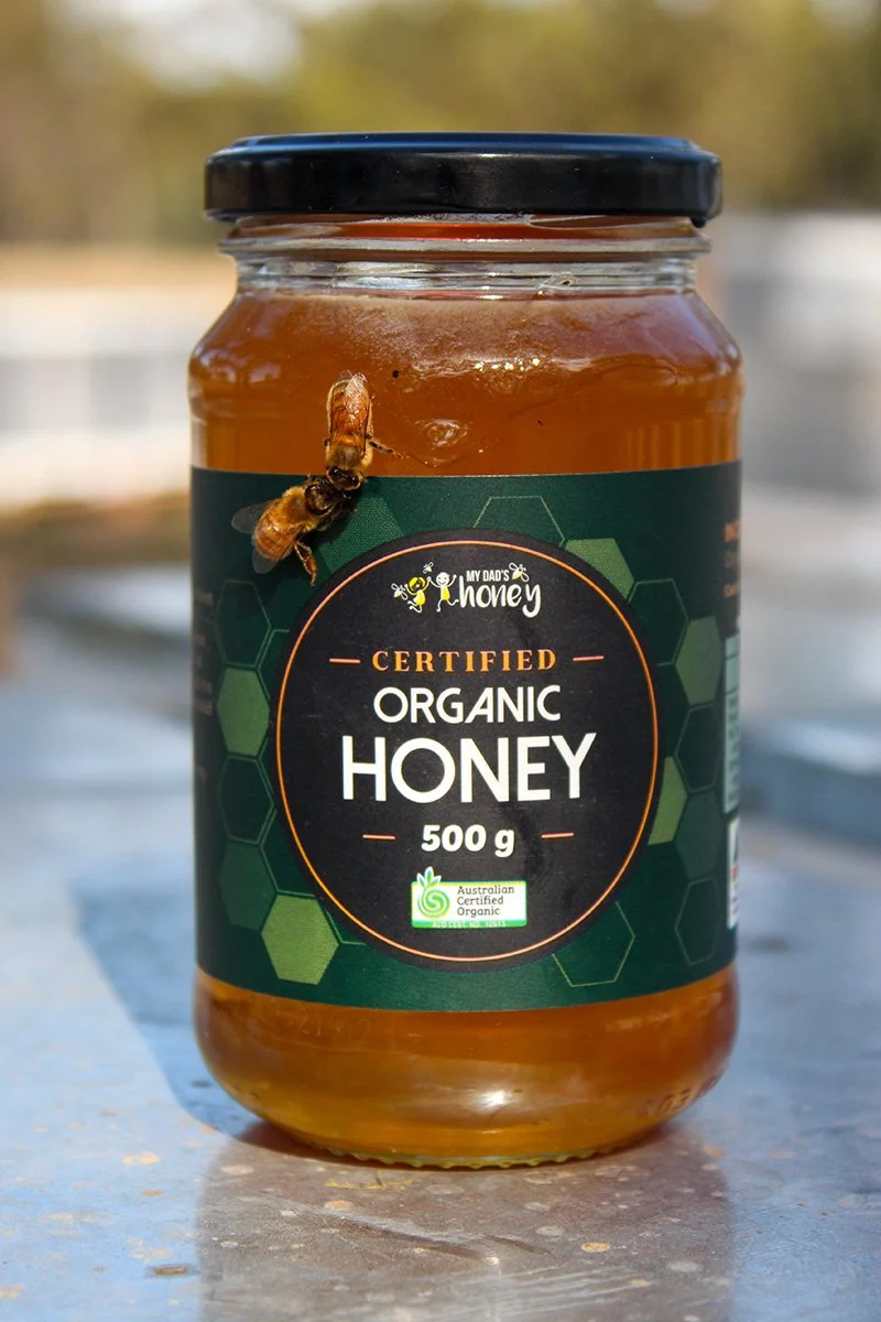 Buy Australian Certified Organic Raw Honey — My Dad's Honey Echuca ...