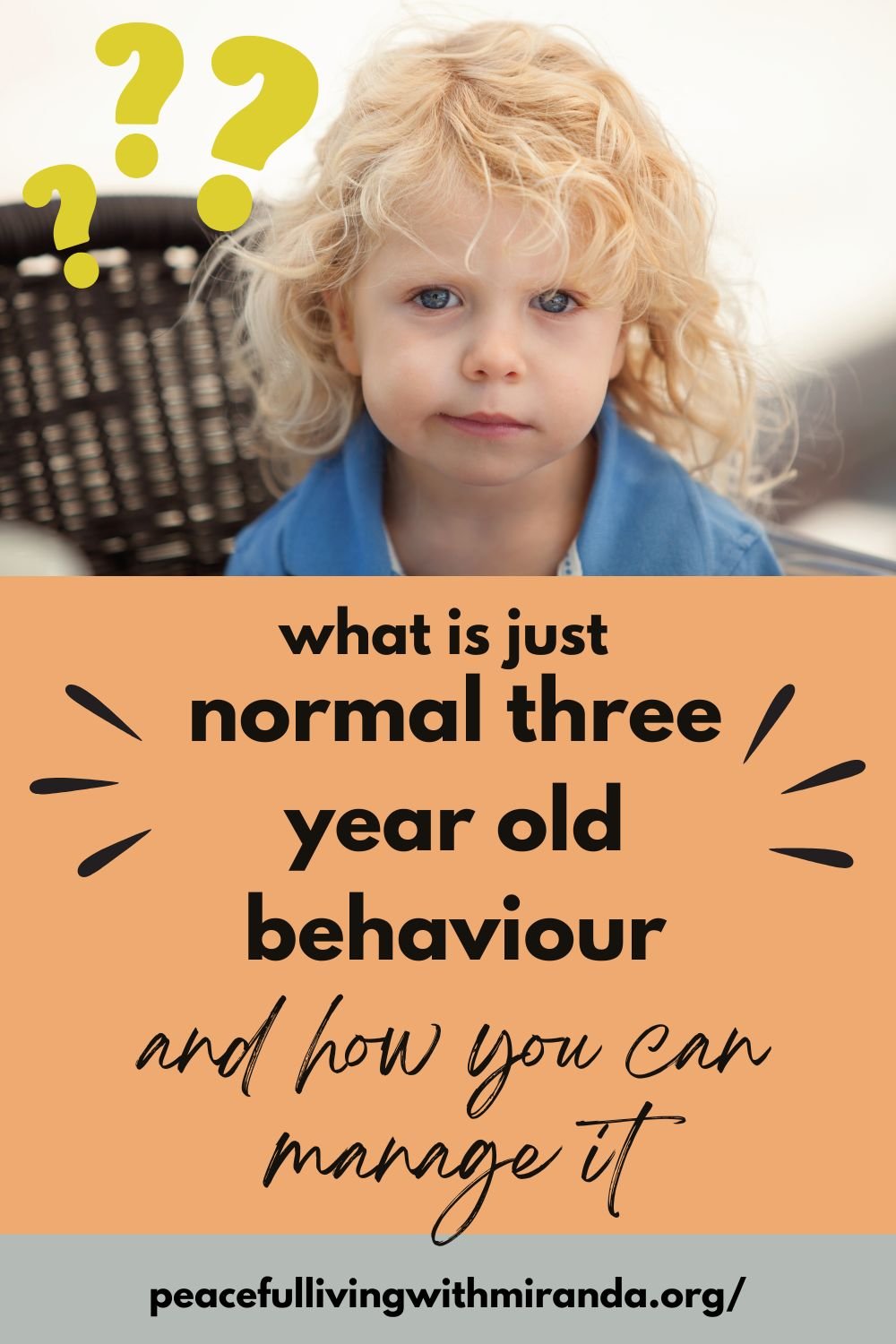 Normal Three Year Old Behaviour - How to Manage it without Losing your ...