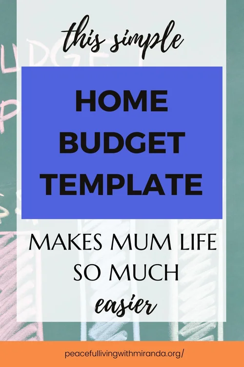 Simple Home Budget Template for Mums (that really takes the stress out ...