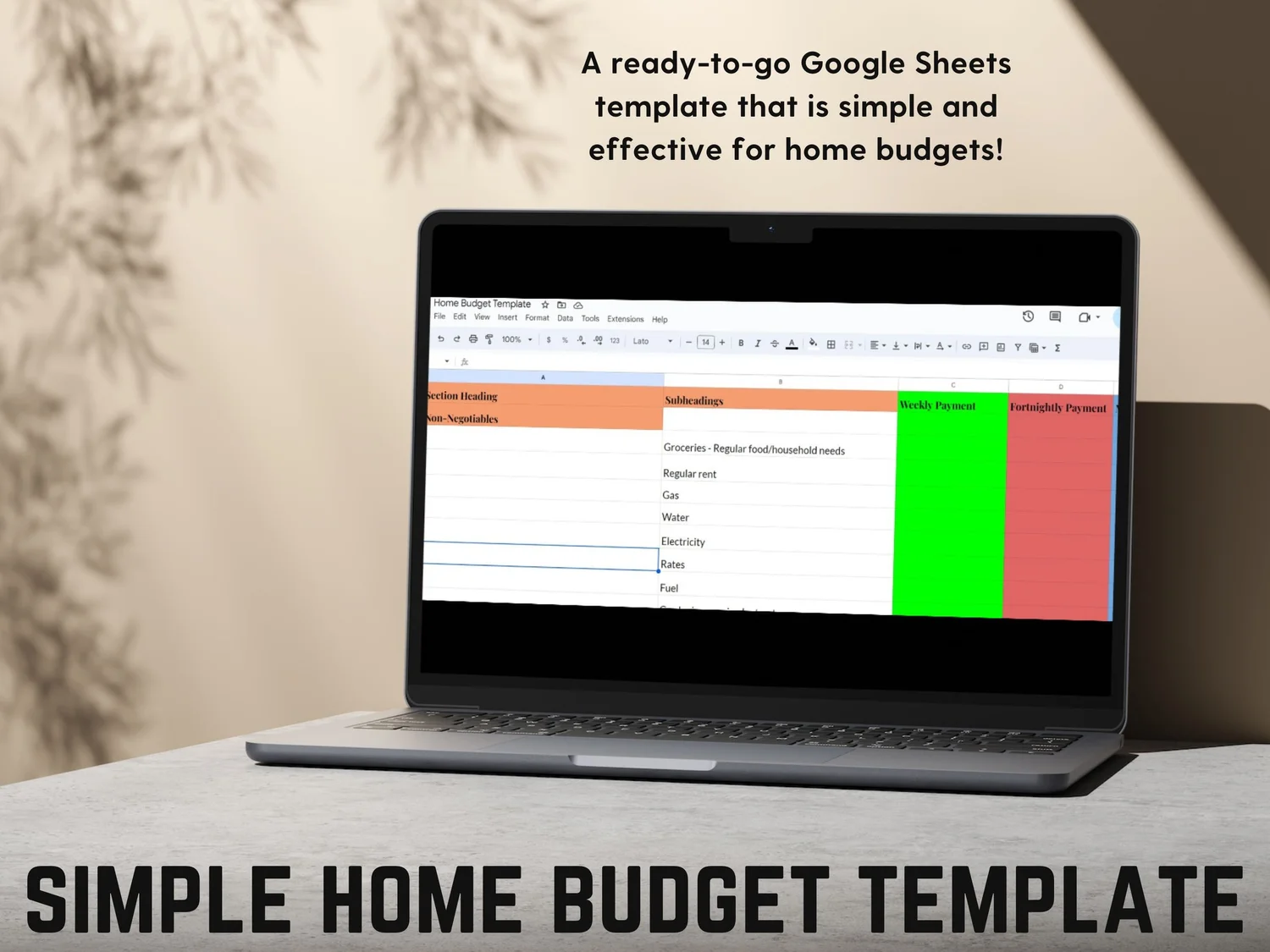 Simple Home Budget Template for Mums (that really takes the stress out ...