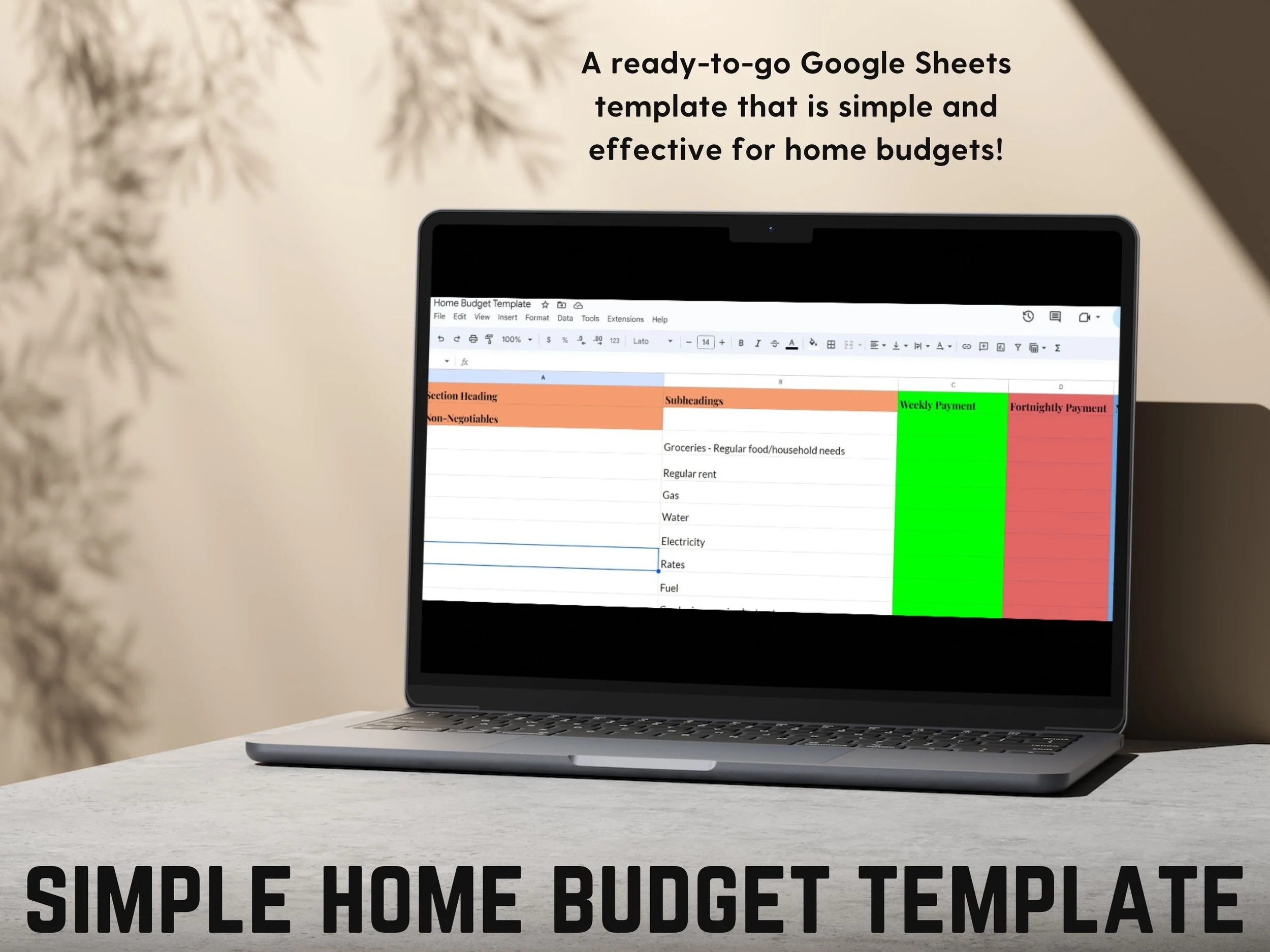 Simple Home Budget Template for Mums (that really takes the stress out ...