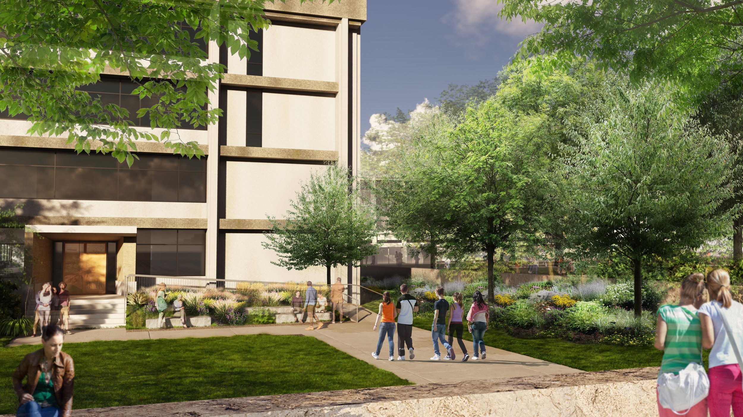SUNY Oswego Mahar Hall Renovation — CHIUTEN TROWBRIDGE LANDSCAPE ARCHITECTS