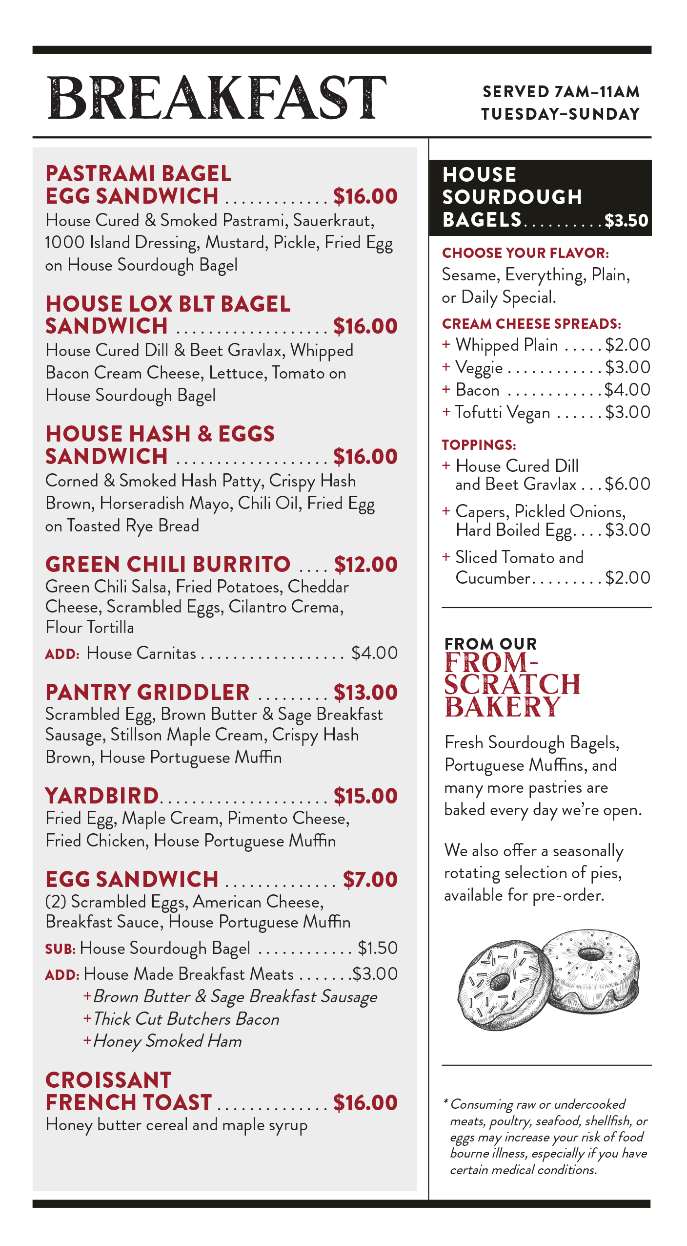 BUTCHER & PANTRY — Menu 1