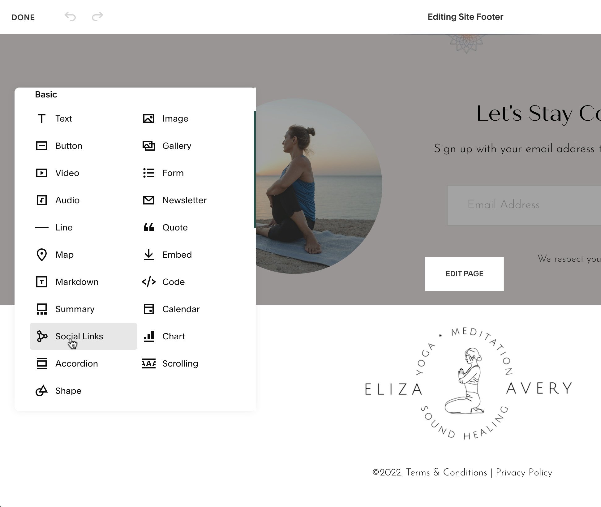 How to Link Social Media and Add Icons in Your Squarespace Website