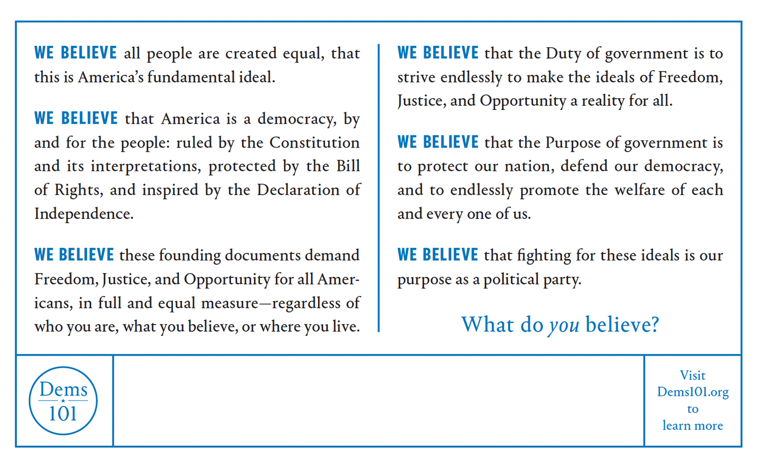 Resources — DEMOCRATS 101