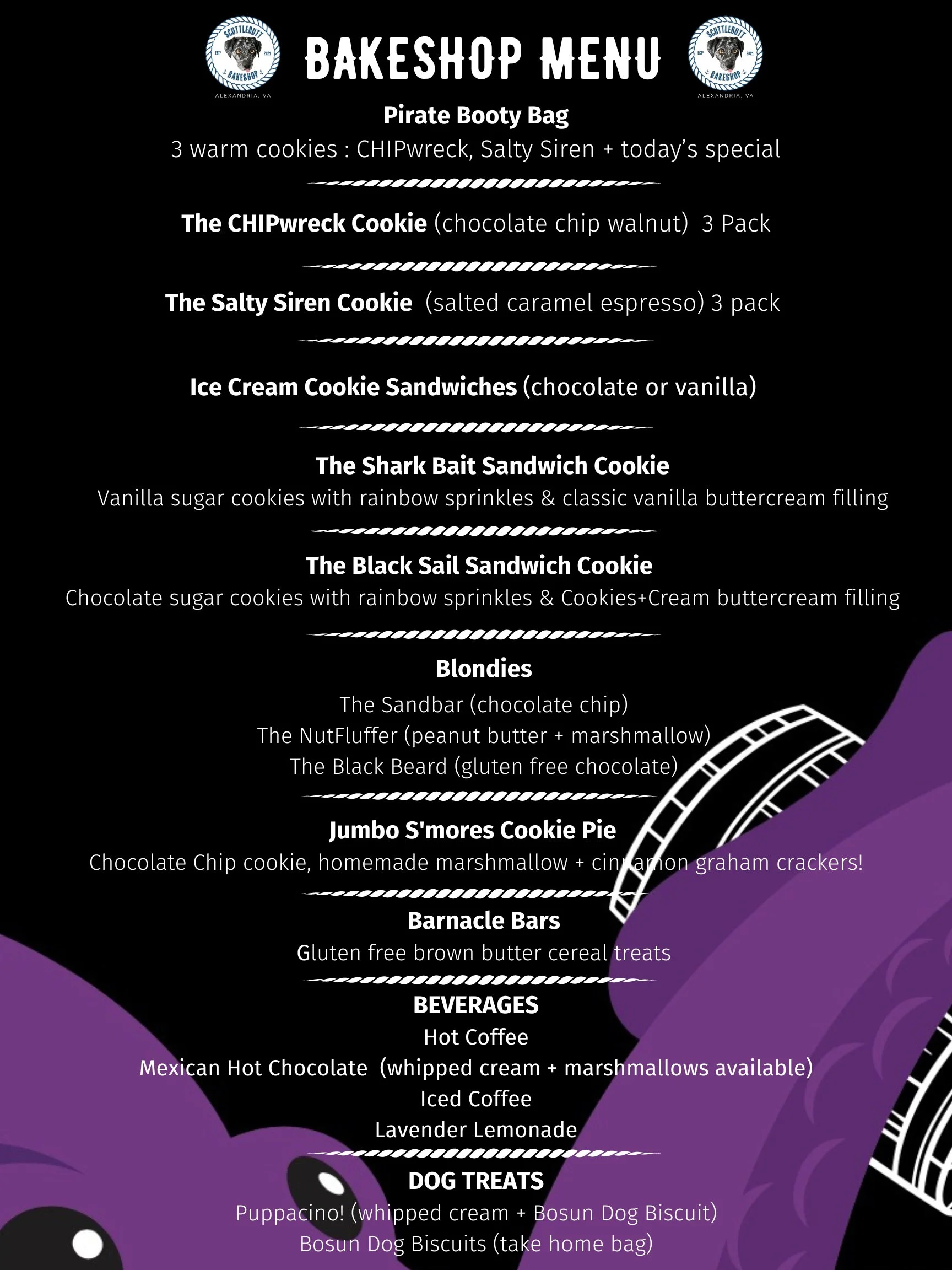 Food Truck Menu — Cookies better than your Mom's!