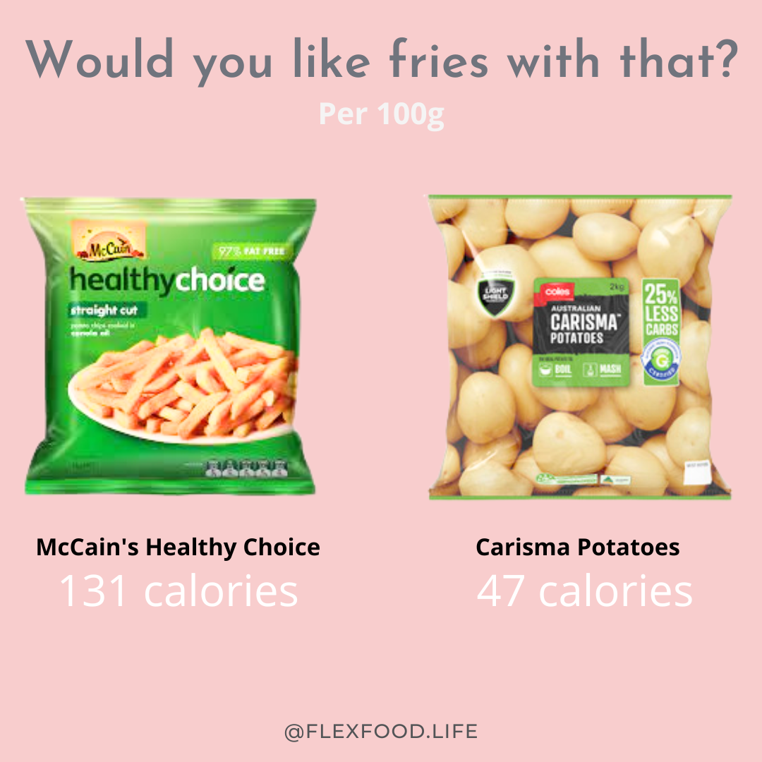 Healthy Choice vs. Carisma Potatoes: Smart Chip Swap for More Volume ...