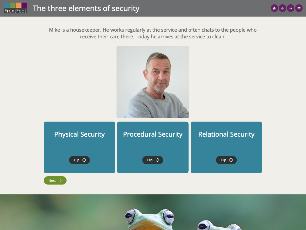 Relational Security e-learning — FrontFoot