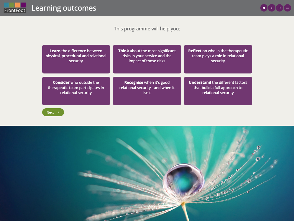 Relational Security e-learning — FrontFoot