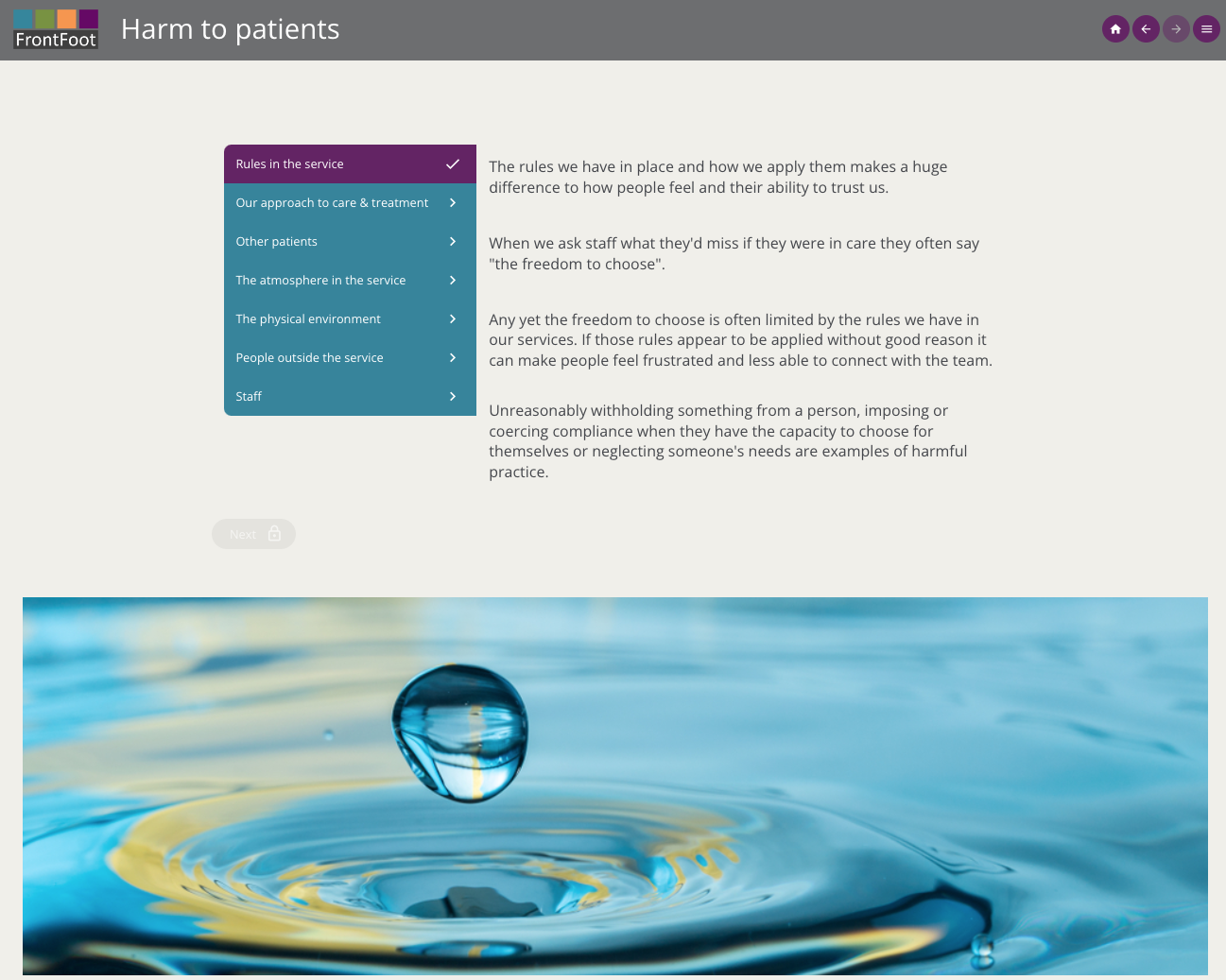 Relational Security e-learning — FrontFoot
