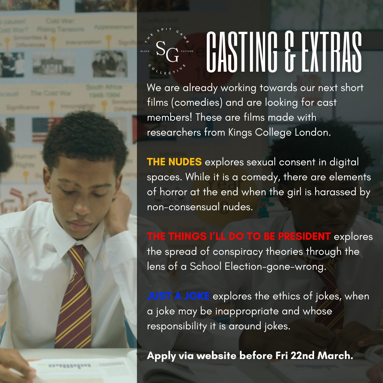 Casting Calls — The Spit Game UK