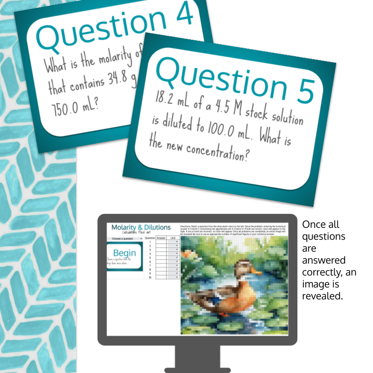 Chemistry Significant Figures Pixel Art in a Self-Checking Google Sheet ...