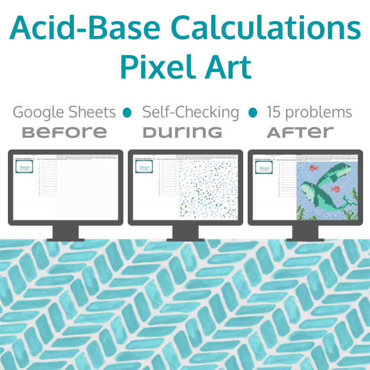 Chemistry Decomposition Reactions Pixel Art in a Self-Checking Google ...