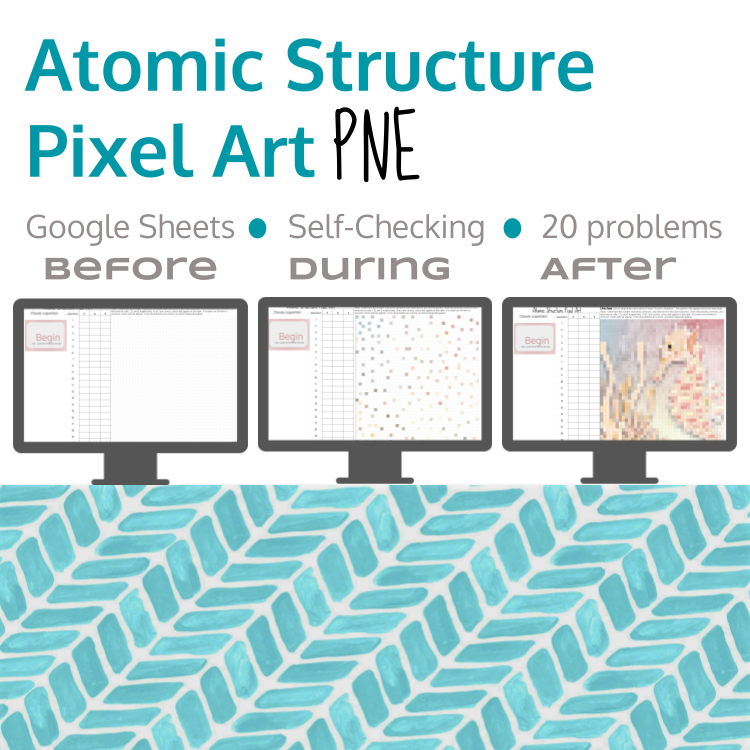 Chemistry Periodic Trends Puzzle Pixel Art in a Self-Checking Google ...