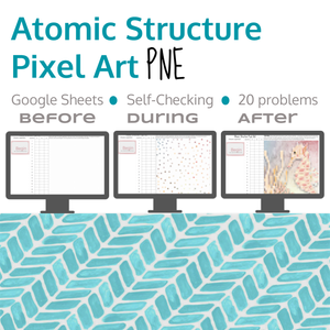 Chemistry Wave Equations Pixel Art in a Self-Checking Google Sheet ...
