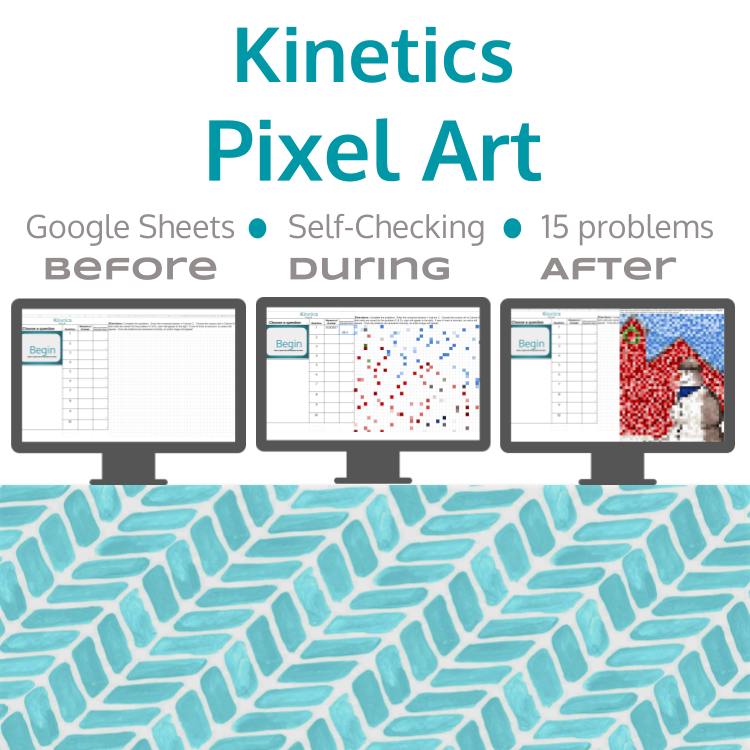 Chemistry Decomposition Reactions Pixel Art in a Self-Checking Google ...