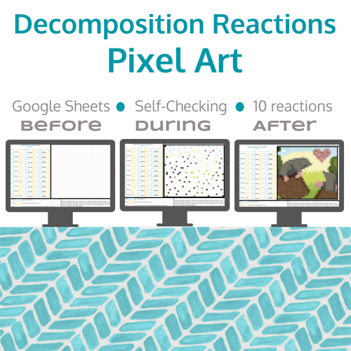Chemistry Wave Equations Pixel Art in a Self-Checking Google Sheet ...