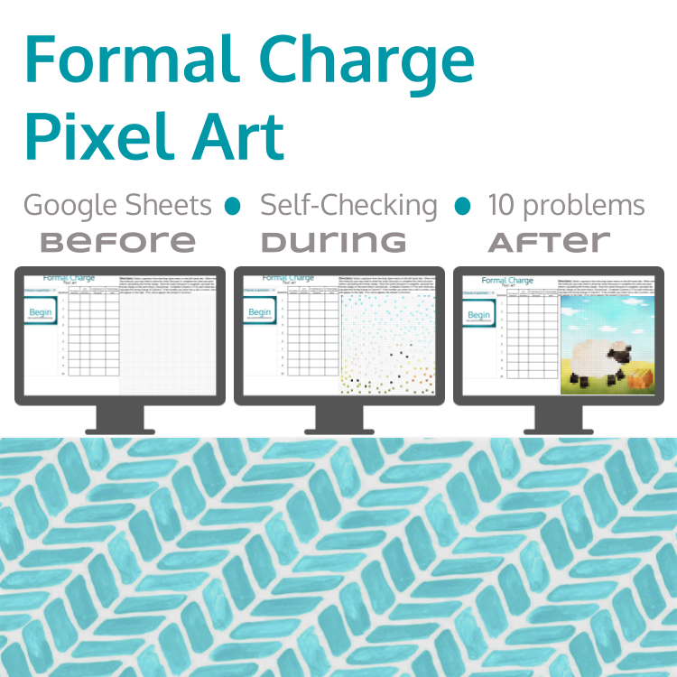Chemistry Decomposition Reactions Pixel Art in a Self-Checking Google ...