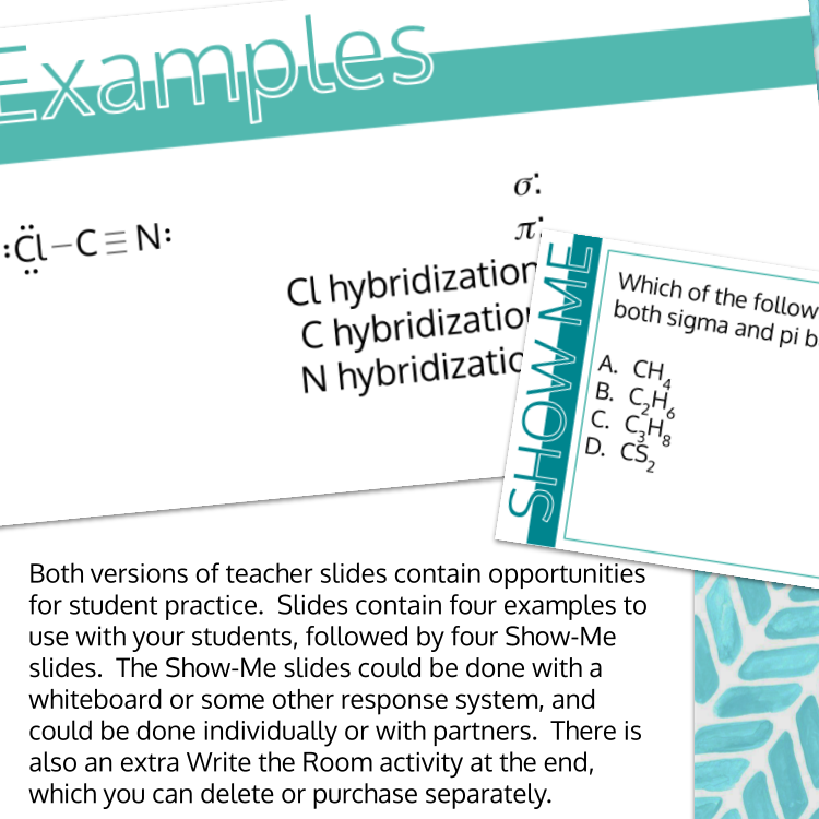 AP Chemistry Sigma Bonds Pi Bonds and Hybridization Scribble Notes ...