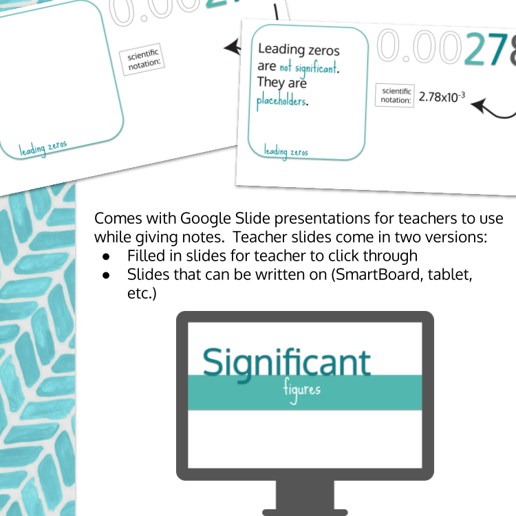 Chemistry Significant Figures Scribble Notes — rebeccaunbrokenbond