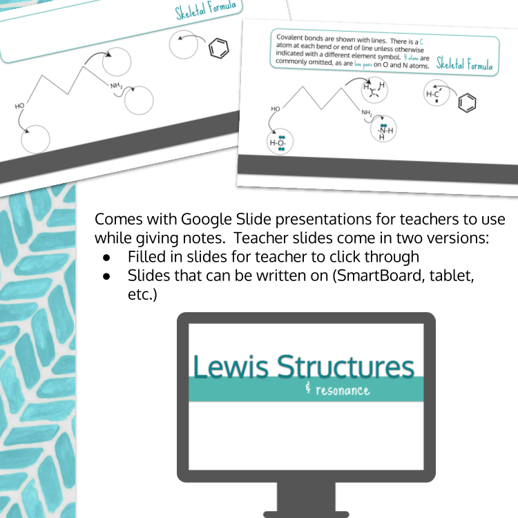 AP Chemistry Lewis Structures Bond Order and Resonance Scribble Notes ...