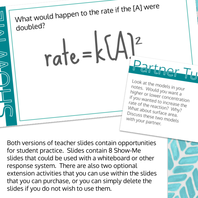 AP Chemistry Kinetics Integrated Rate Laws Scribble Notes ...