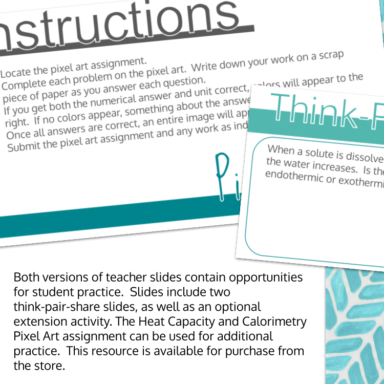 AP Chemistry Bond Enthalpy Pixel Art — rebeccaunbrokenbond
