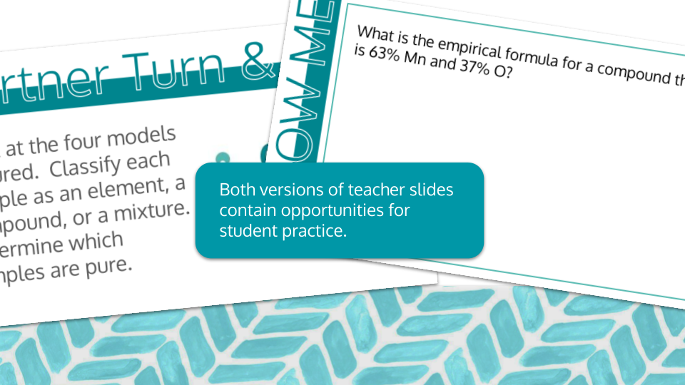 AP Chemistry Composition of Pure Substances and Empirical Formulas ...