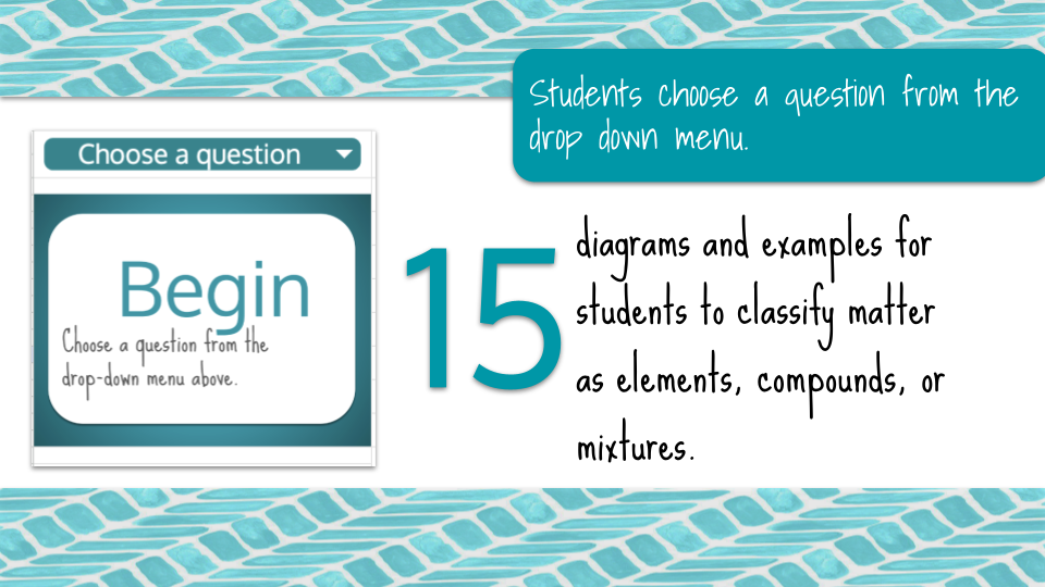 Chemistry Classifying Elements Compounds Mixtures Pixel Art ...