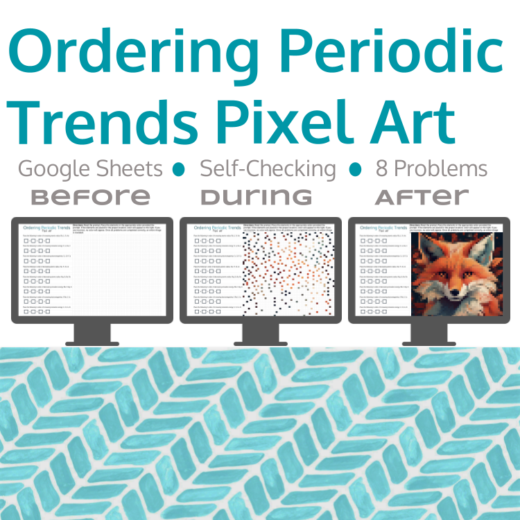 Chemistry Decomposition Reactions Pixel Art in a Self-Checking Google ...