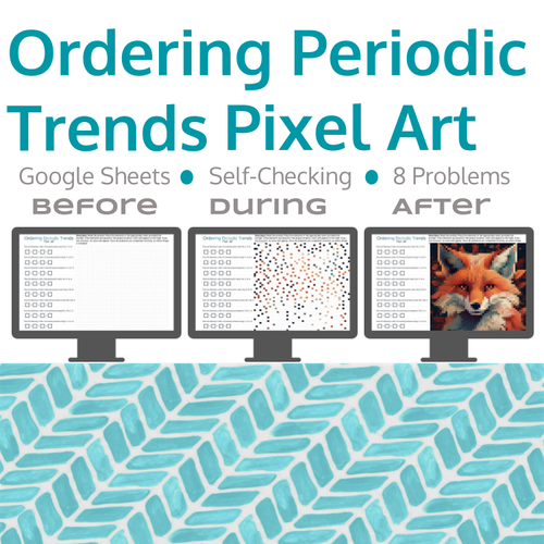 Chemistry Decomposition Reactions Pixel Art in a Self-Checking Google ...