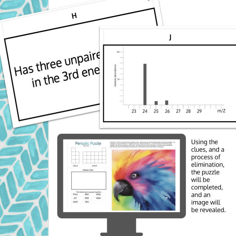 Chemistry Periodic Trends Puzzle Pixel Art in a Self-Checking Google ...