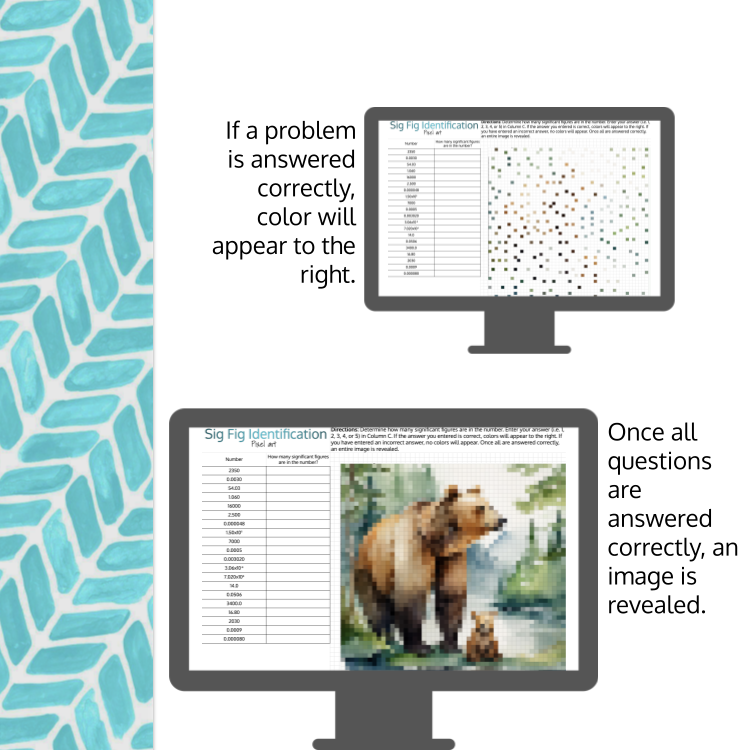 Chemistry Periodic Trends Puzzle Pixel Art in a Self-Checking Google ...