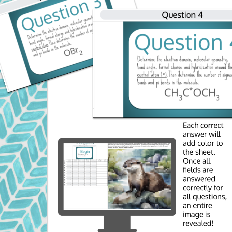 Chemistry Periodic Trends Puzzle Pixel Art in a Self-Checking Google ...