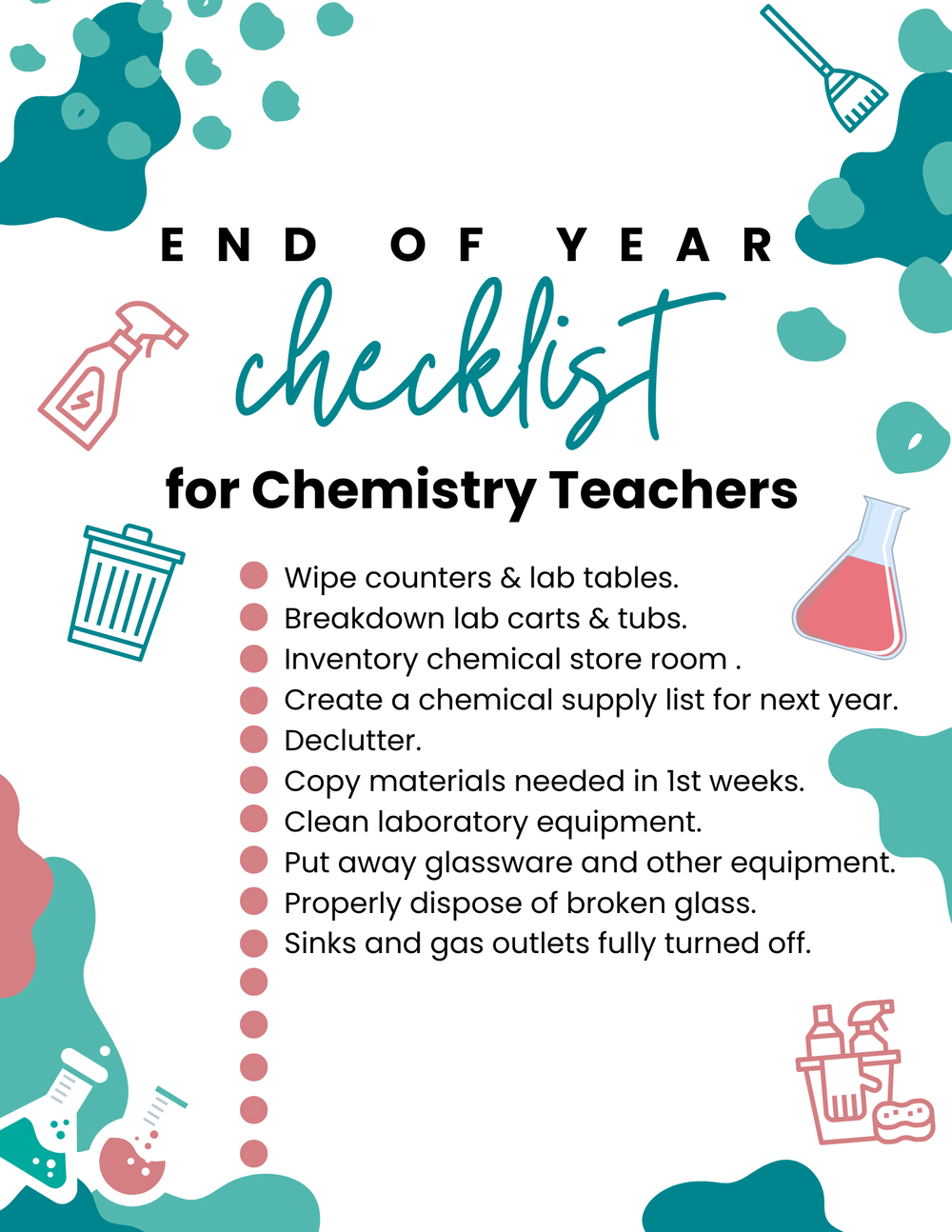 10 Things Chemistry Teachers Should do Before the End of the Year ...