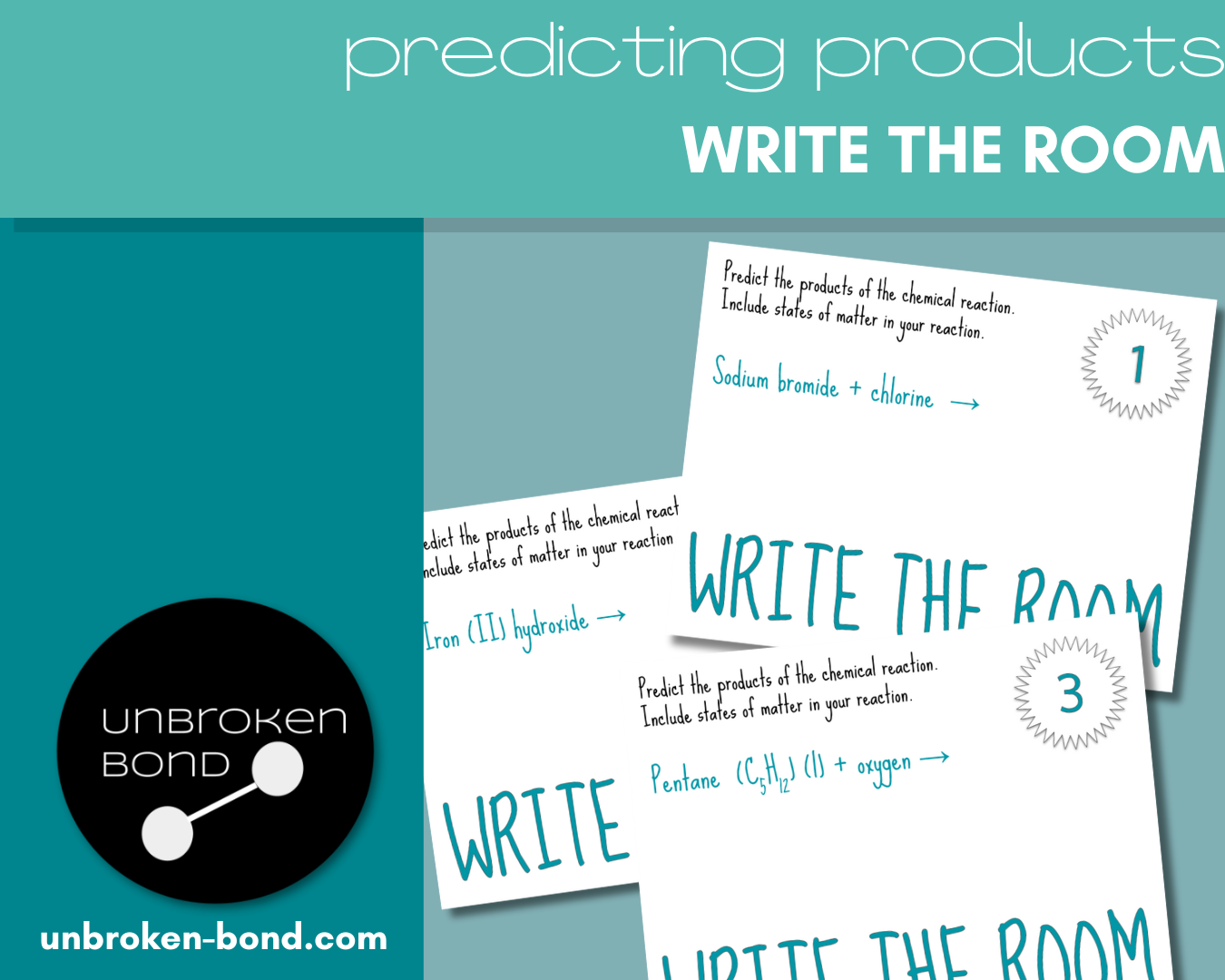 4 Activities for Chemical Reactions — rebeccaunbrokenbond