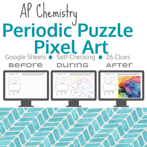 Chemistry Periodic Trends Puzzle Pixel Art in a Self-Checking Google ...