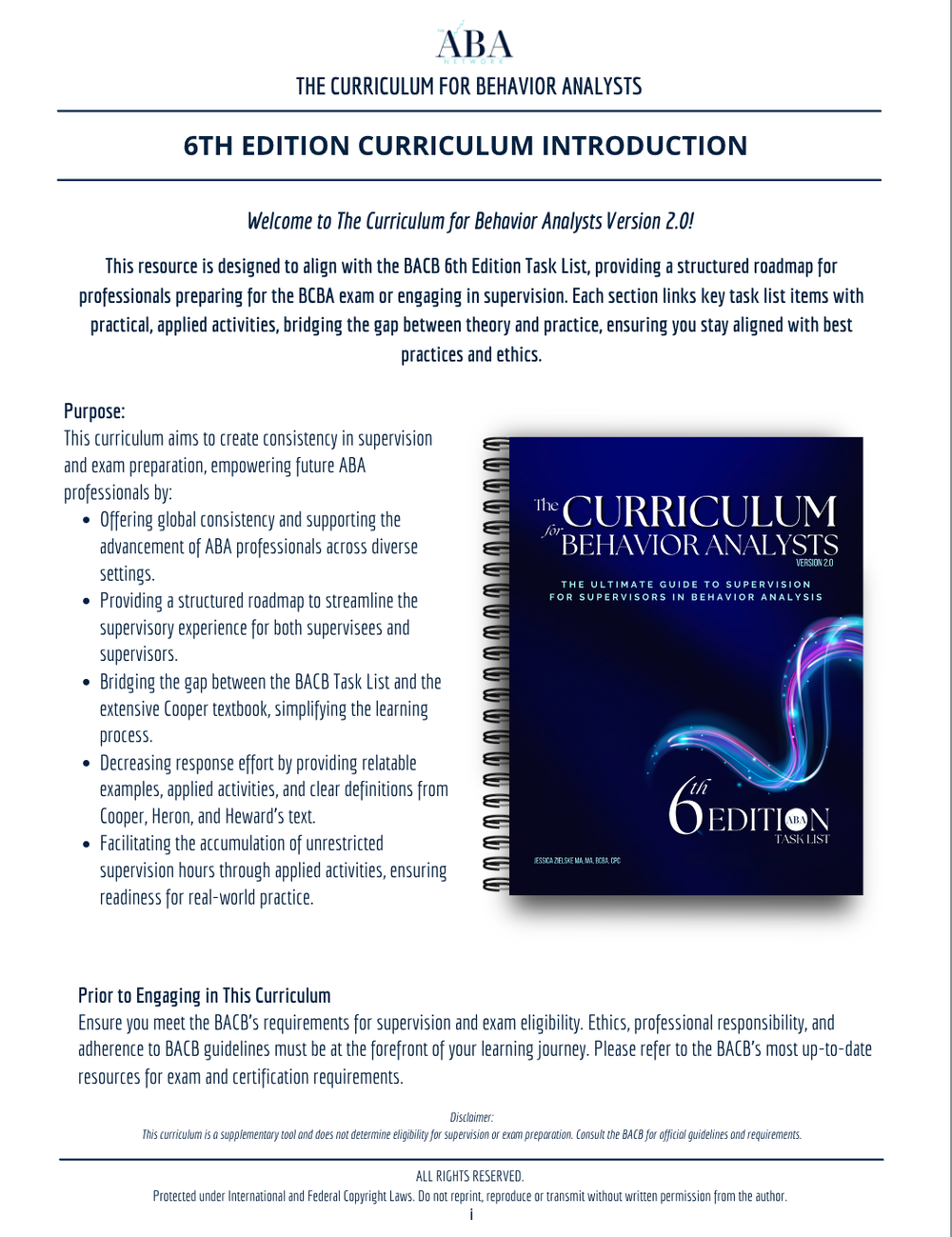 6th Edition ABA Supervision Curriculum & Study Manual — The ABA Network