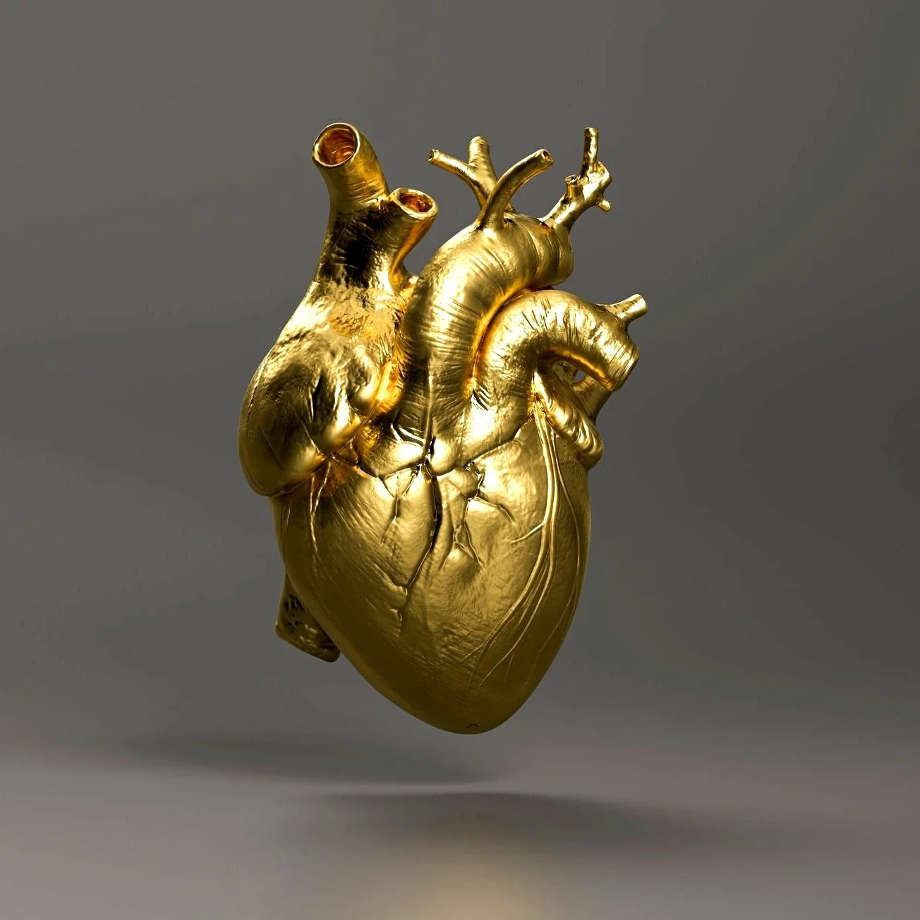 Golden Human Heart