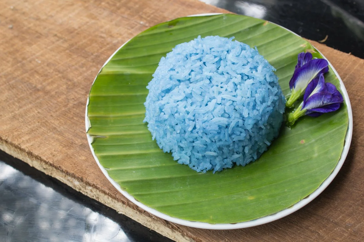 Blue Butterfly Pea Flower Rice — The Twisted Challah