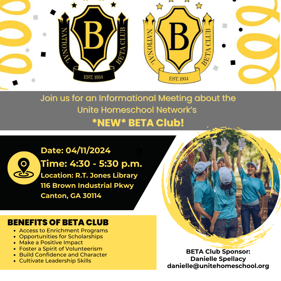 Beta Club — Unite Homeschool Support Network